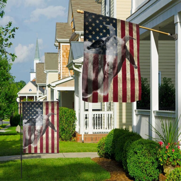 Goat-Full Of Love Farm Flag - Flags For The Garden - Backyard Outdoor Flag