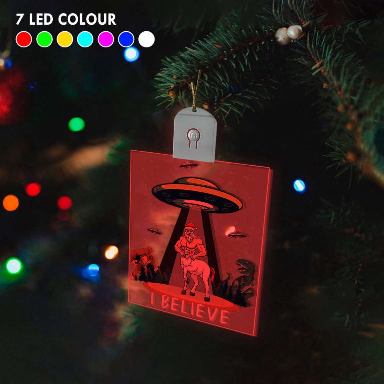 Believe Santaur Bigfoot Dinosaur Alien UFO Santa Centaur Fun Led ...