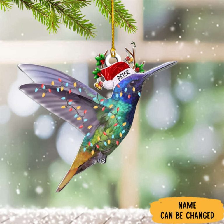 Custom Hummingbird Christmas Ornament 2023 Xmas Tree Ornament Gifts For ...