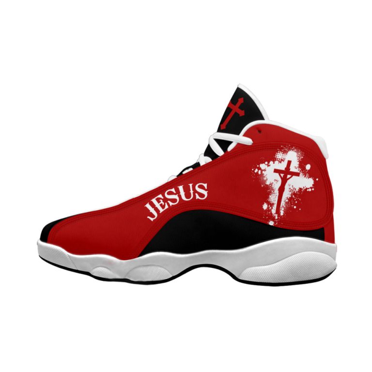 Walk By Faith Customized Jesus Basketball Shoes With Thick Soles, Gift ...