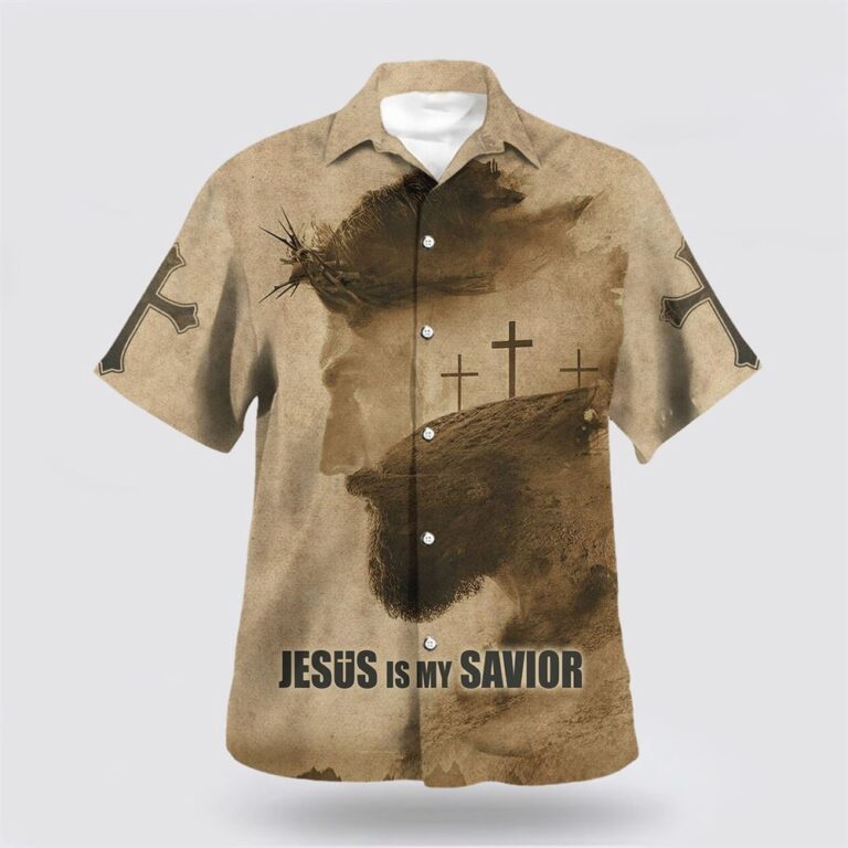 Christian Hawaiian Shirt, Jesus Is My Savior Cross Hawaiian Shirts ...