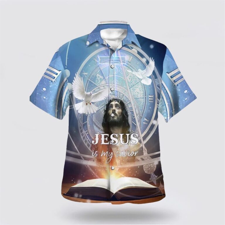 Christian Hawaiian Shirt, Jesus Is My Savior Cross Hawaiian Shirts ...