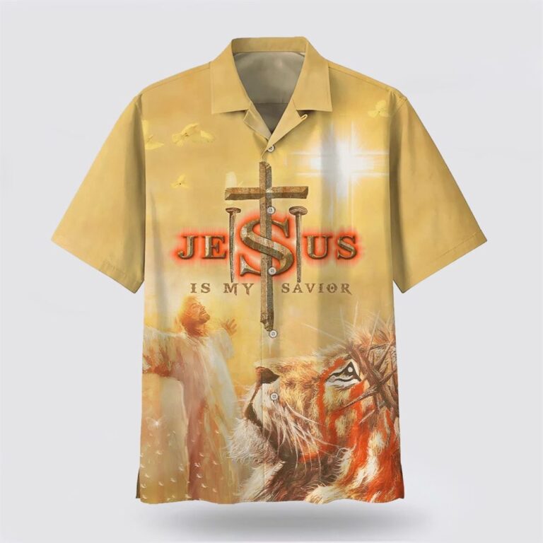 Christian Hawaiian Shirt, Jesus Is My Savior Hawaiian Shirt, Jesus ...