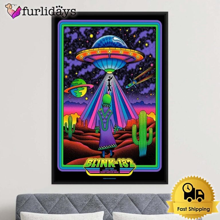 Blink 182 Live At The Chase Center San Francisco On July 2024 Poster Canvas