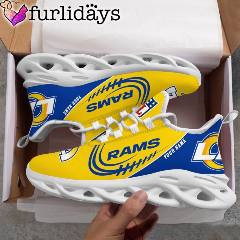 NFL Los Angeles Rams Logo Team Design Custom Air Force 1 Shoes