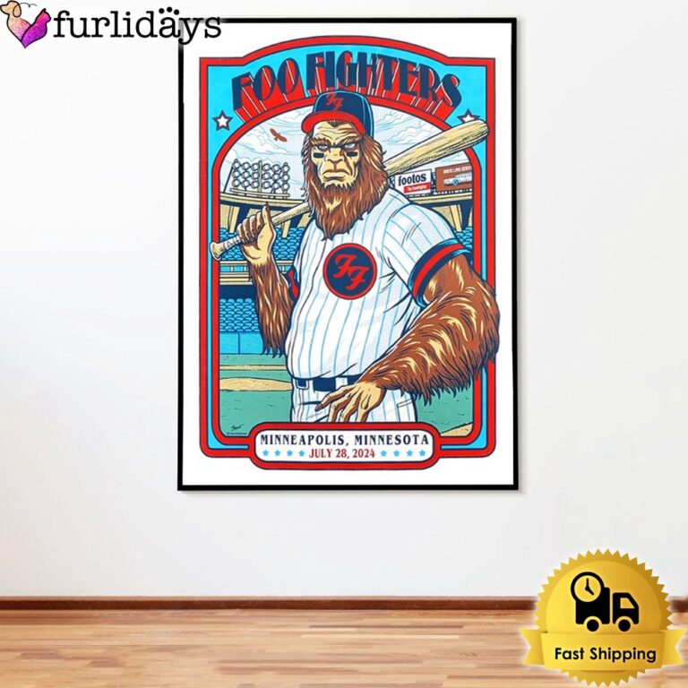 Foo Fighters Live At Target Field Minneapolis MN On July 28 2024 Poster ...