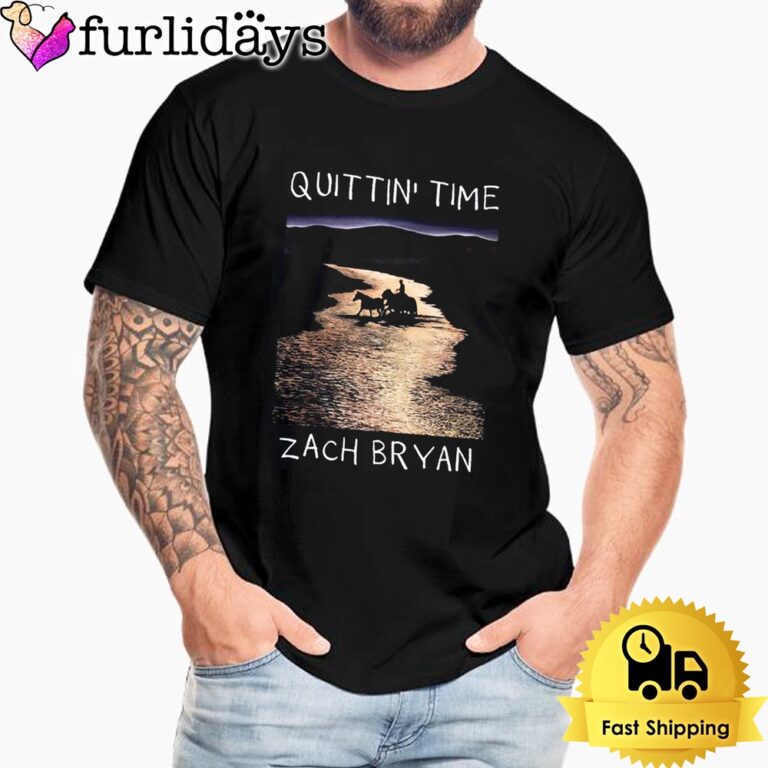 Awesome Zach Bryan Middle Finger The Quittin Time Tour 2024 T-shirt