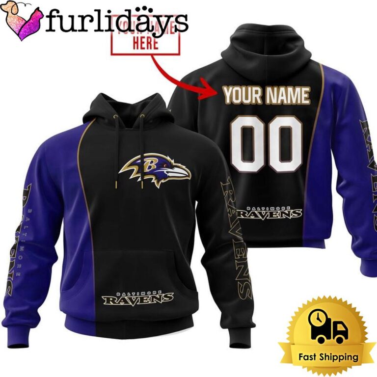Baltimore Ravens Go Ravens All Over Print Hoodie