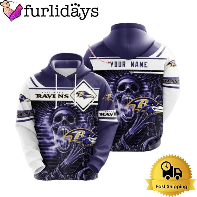 Baltimore Ravens Go Ravens All Over Print Hoodie