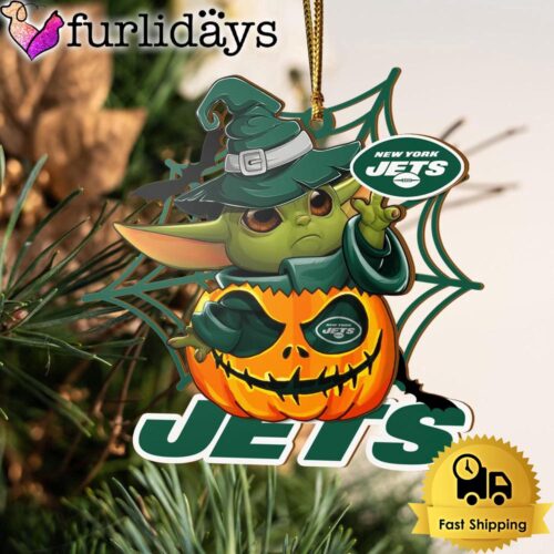 Custom NFL New York Jets Grinch Christmas Ornament
