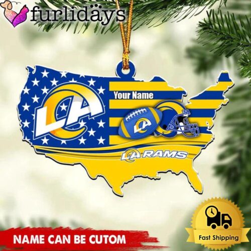NFL Los Angeles Rams Logo Team Design Custom Air Force 1 Shoes
