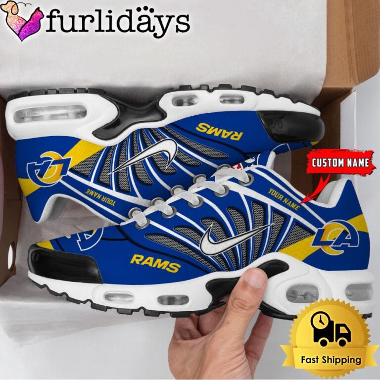 NFL Los Angeles Rams Logo Team Design Custom Air Force 1 Shoes