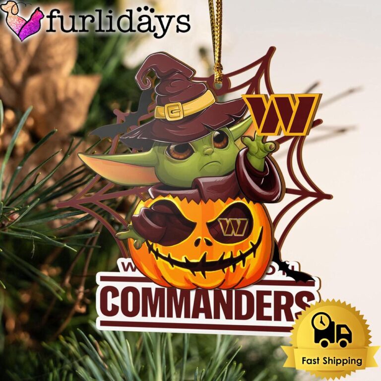 NFL Washington Commanders Santa Claus Merry Christmas Ornament