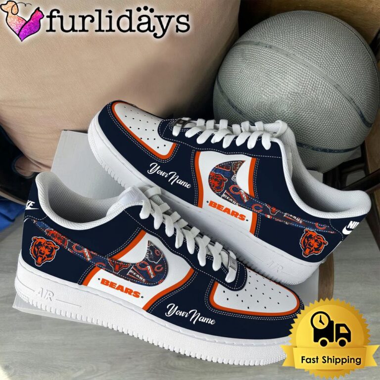NFL Chicago Bears Logo Team Limited Edition New Design Custom Air Force ...