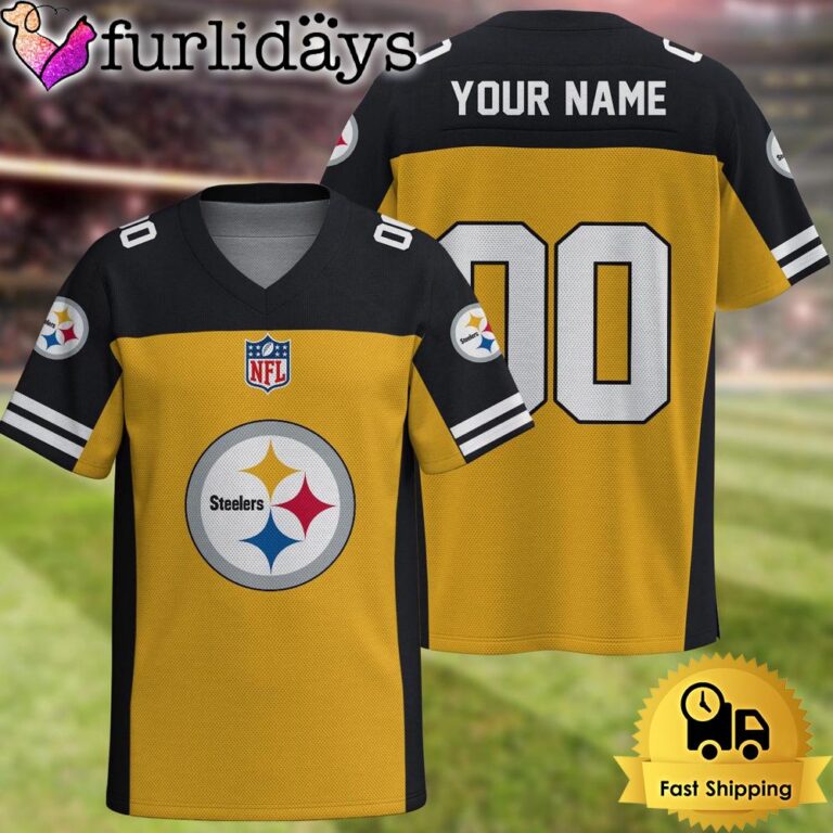 NFL Pittsburgh Steelers New Logo 2025 Custom Football Jersey