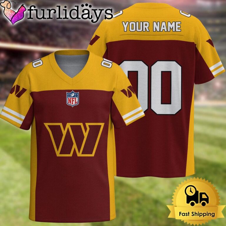 NFL Washington Commanders New Logo 2025 Custom Football Jersey