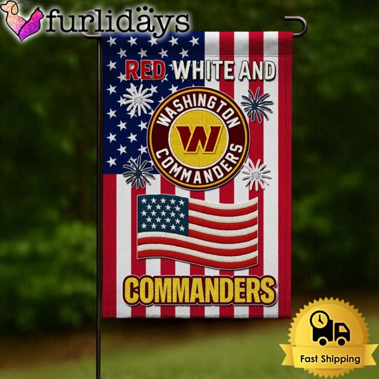 NFL Washington Commanders Independence Day 2025 Flag