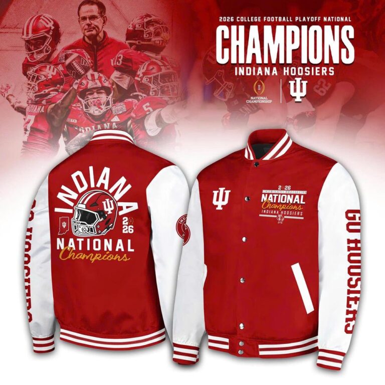 Indiana Hoosiers 2026 National Champions Letterman Jacket